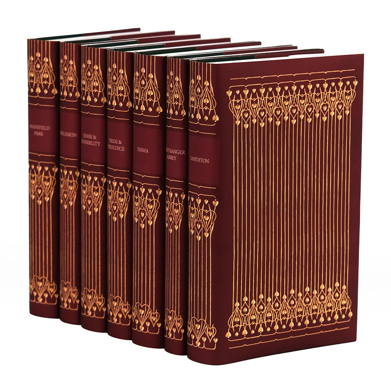 Extended Jane Austen Deep Red Love Book Set & Jackets Only – Juniper Custom
